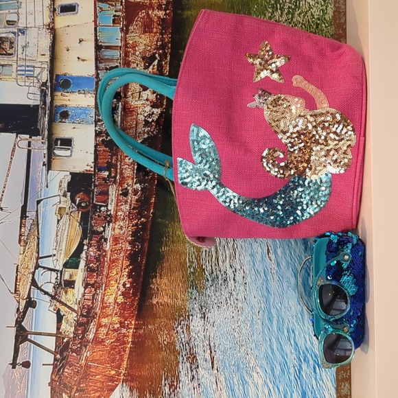 Mud Pie | Accessories | Mud Pie Mermaid Sequined Design Bag And Girls ...